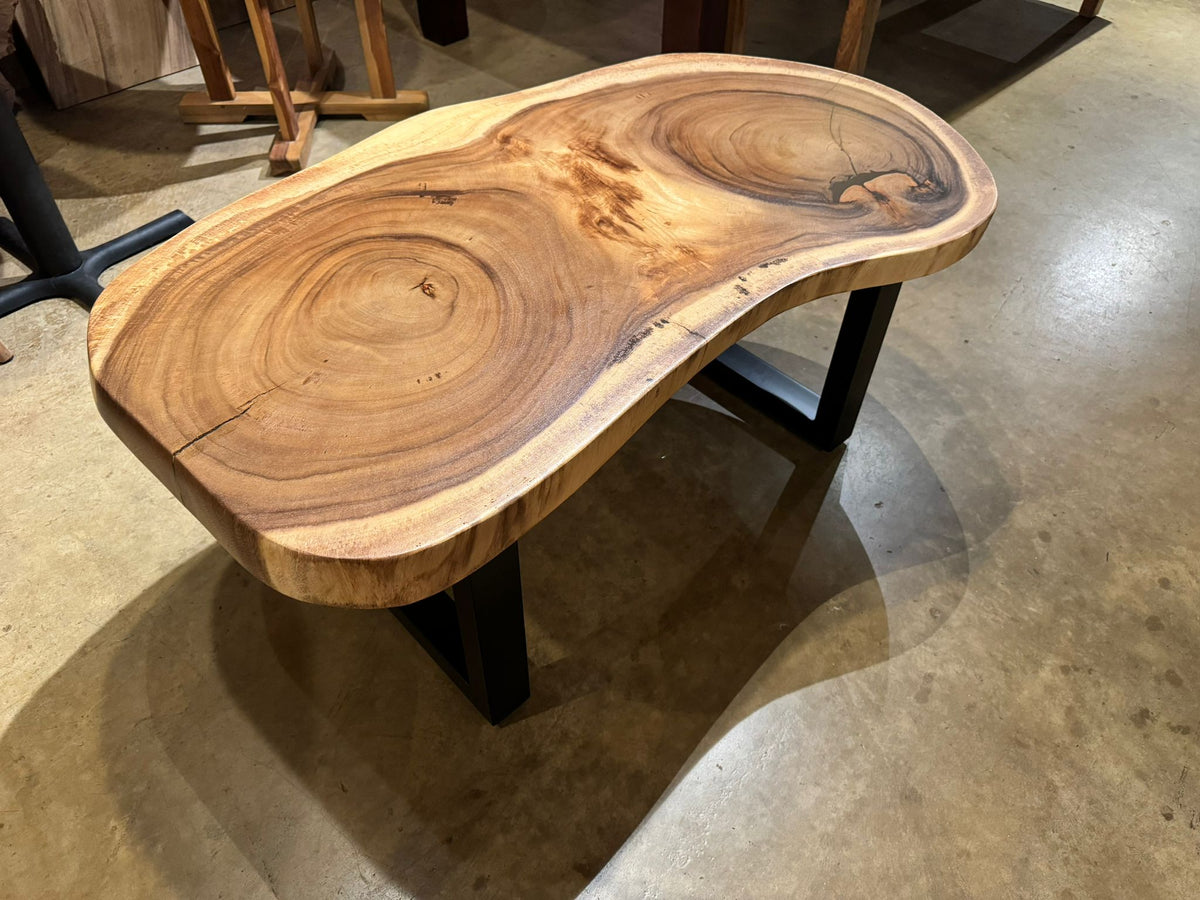 Live edge acacia wood crosscut slab AS17 43" x 23" – R-Home Furniture