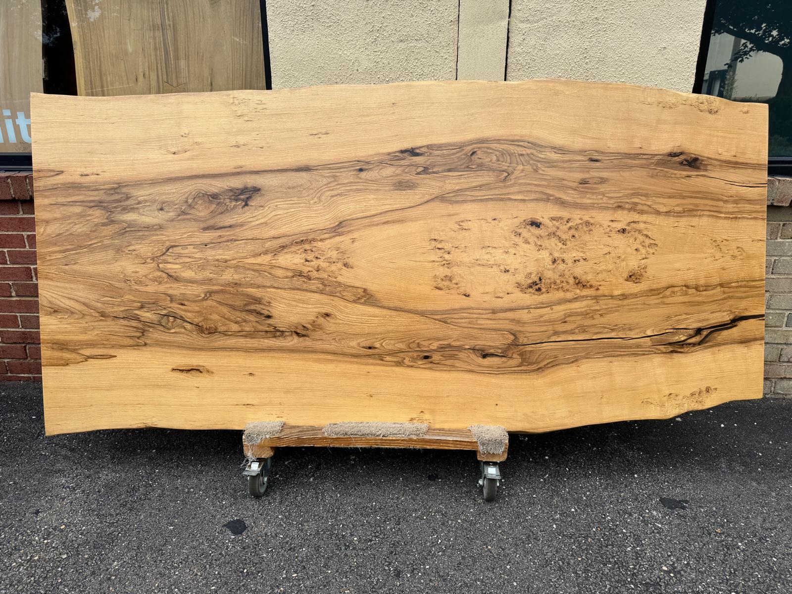Live Edge Bookmatched Ash Wood Table Top – Natural Elegance for Modern ...