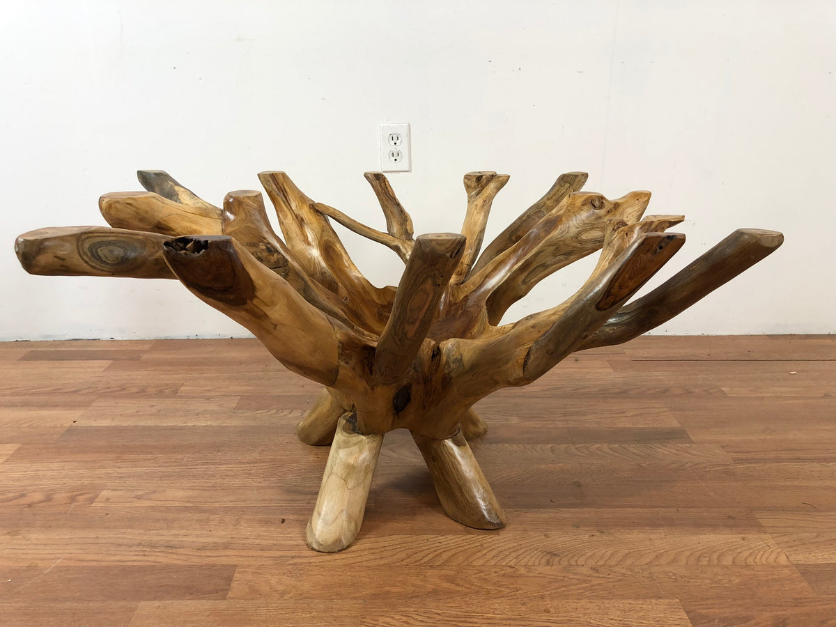 teak root wood console hallway table – R-Home Furniture