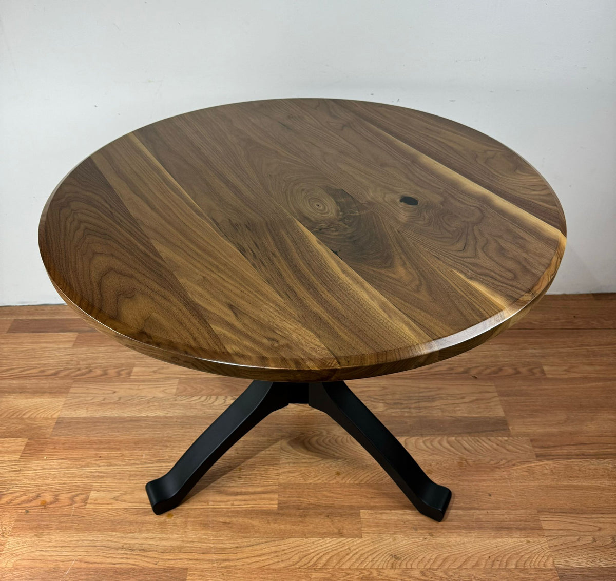 Wishbone pedestal metal base for 36" - 48 diameter round dining table ...